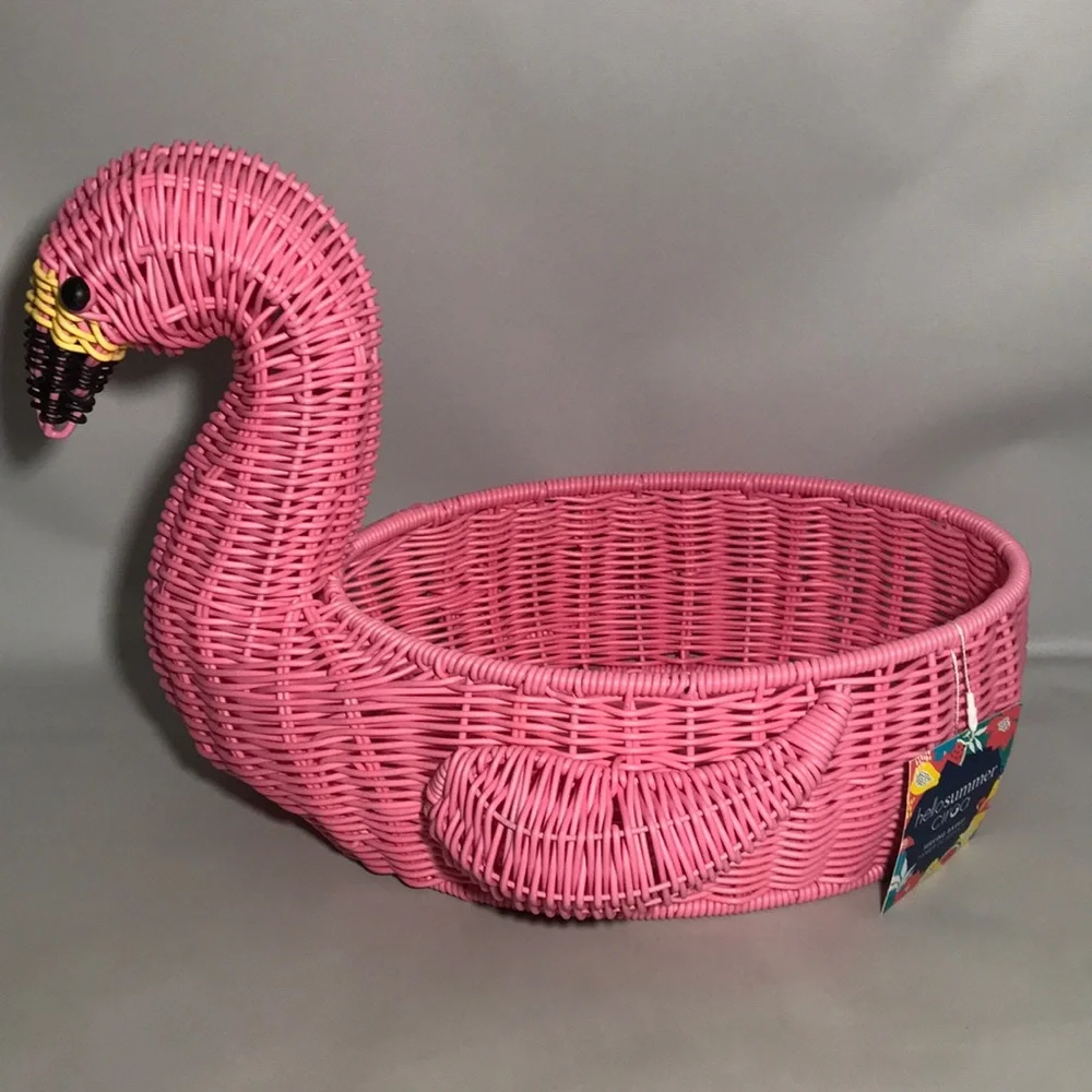 Circoa | Dining | Ciroa New W Tags Bubble Gum Pink Resin Wicker ...